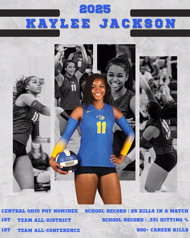Kaylee Jackson, Athlete, All Around, Middle Blocker, Middle hitter ...